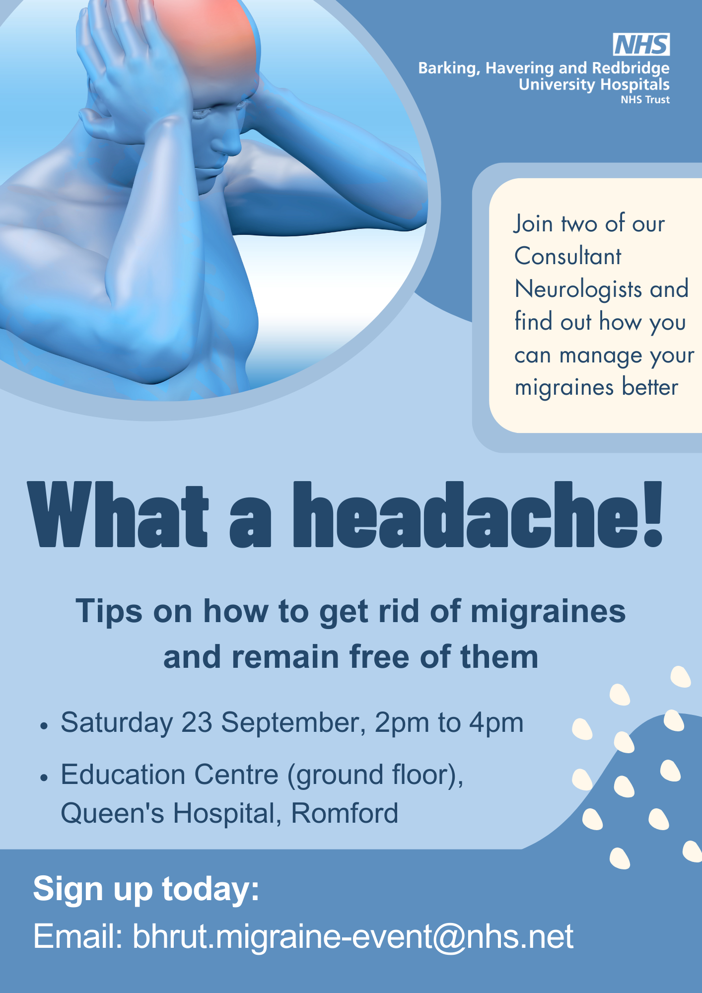 What a headache poster